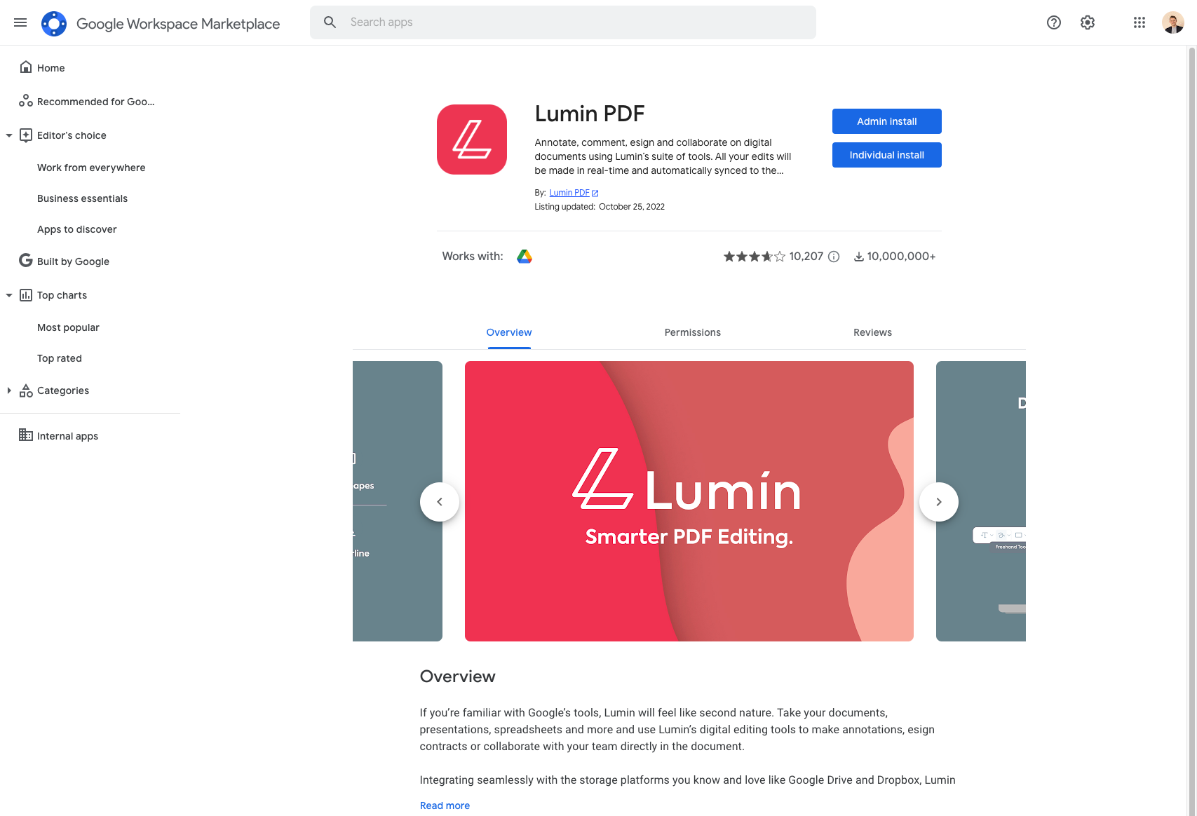 Getting started with Lumin and Google Workspace